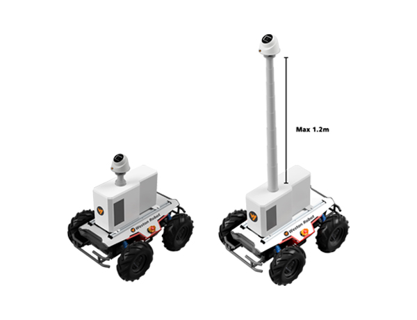 Outdoor Skid-Steer UGV SCOUT - Weston Robot - Accelerate Robot Adoption